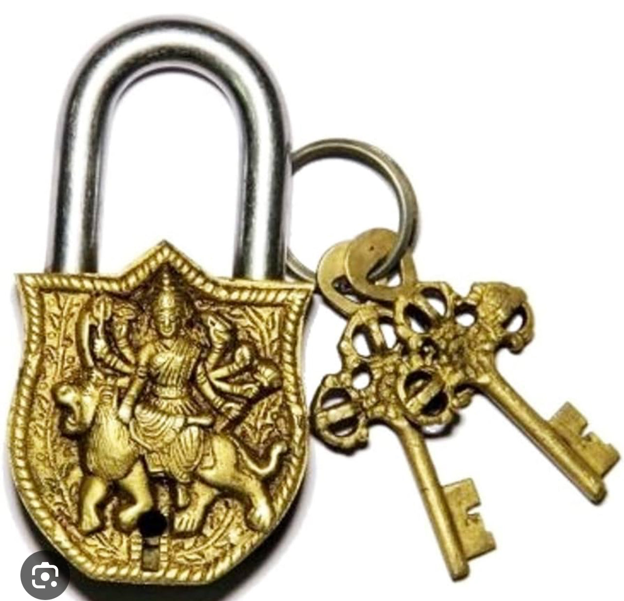 BRASS DURGA LOCK – Mandala Traders Pty Ltd