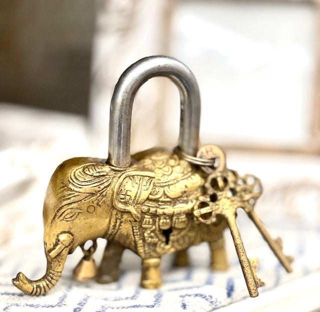BRASS ELEPHANT LOCK – Mandala Traders Pty Ltd