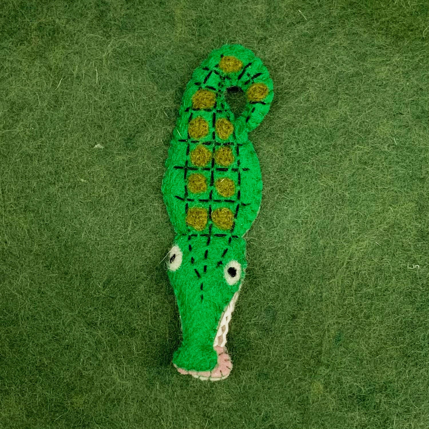PREORDER - FELT “CROCODILE ” FINGER PUPPET – Mandala Traders Pty Ltd