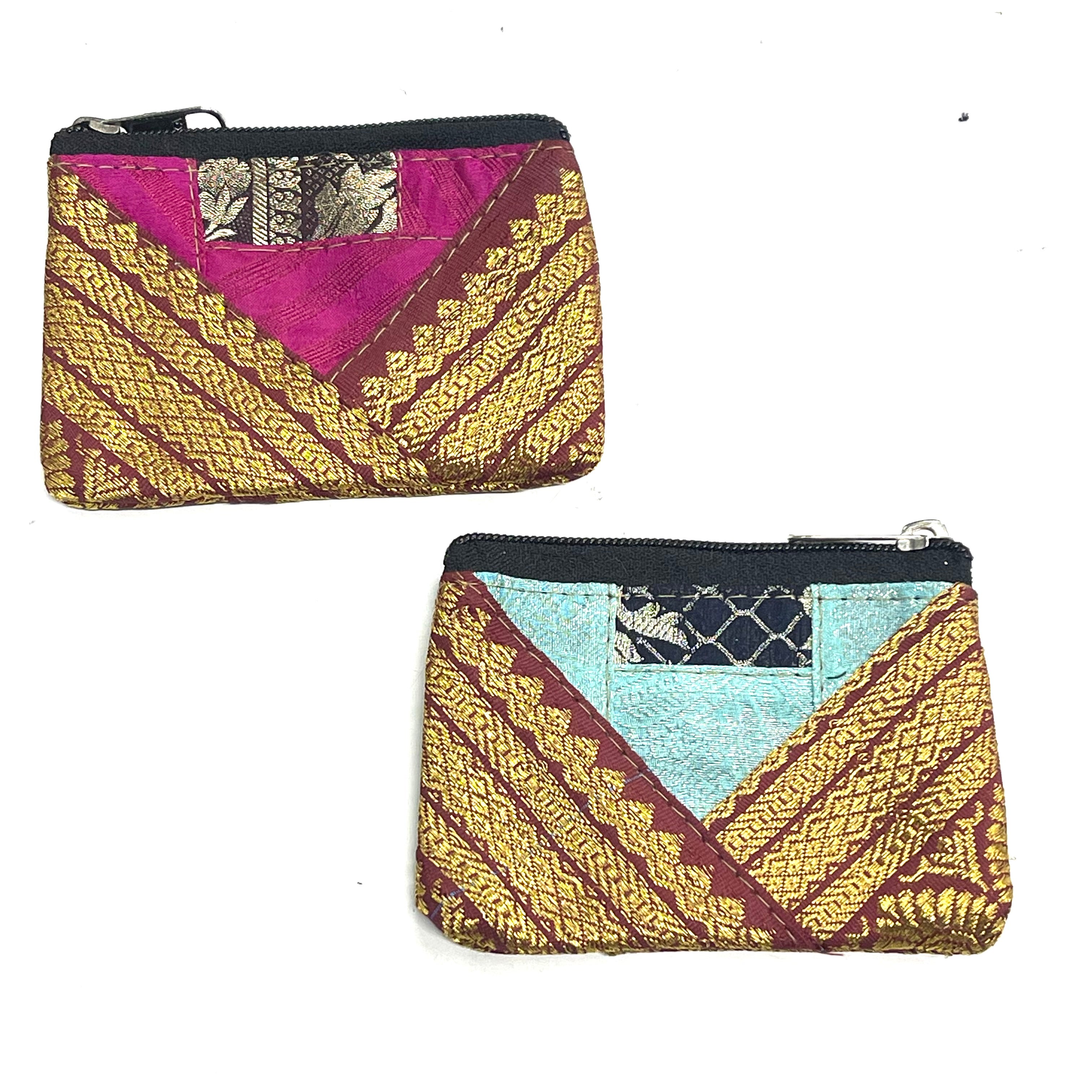 BW6 SILK SARI PURSE 9x11CM – Mandala Traders Pty Ltd