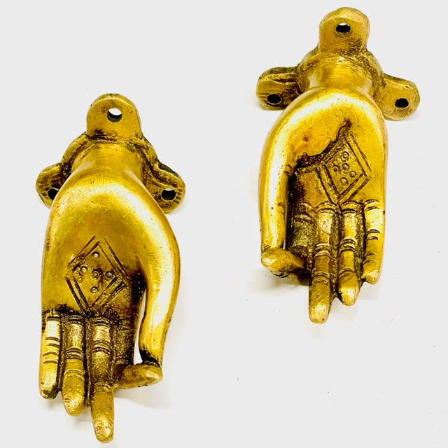 BRASS HAND HANDLE 8.5X3.5CM SML – Mandala Traders Pty Ltd