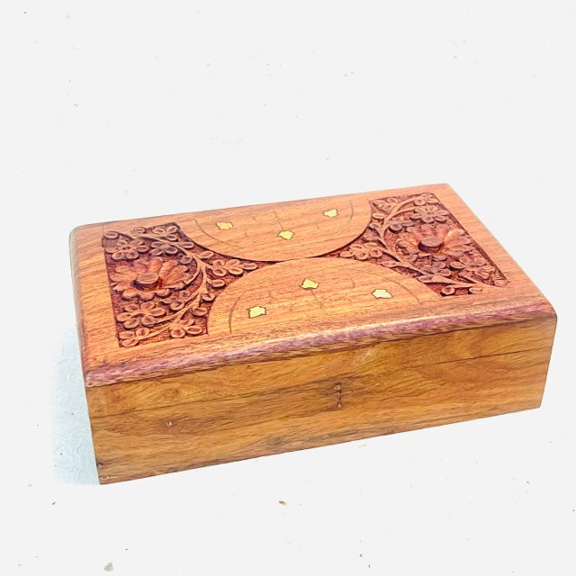 CARVED SHEESHAM WOODEN BOX – Mandala Traders Pty Ltd
