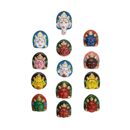 CLAY DEITY MASK 9X8CM – Mandala Traders Pty Ltd